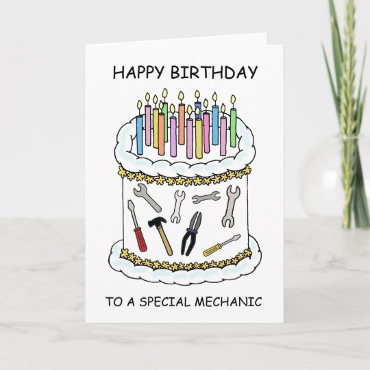 Happy Birthday to Mechanic Card | Zazzle.com