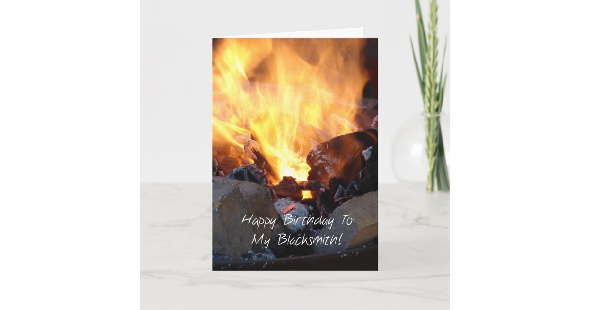 Happy Birthday to my Blacksmith Card | Zazzle