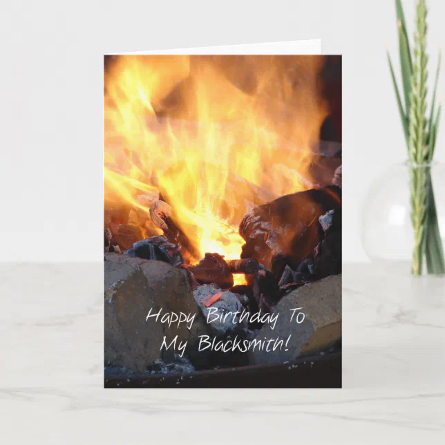Happy Birthday to my Blacksmith Card | Zazzle