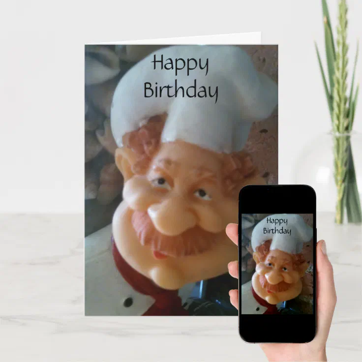 HAPPY BIRTHDAY TO MY "FAVORITE CHEF" CARD | Zazzle