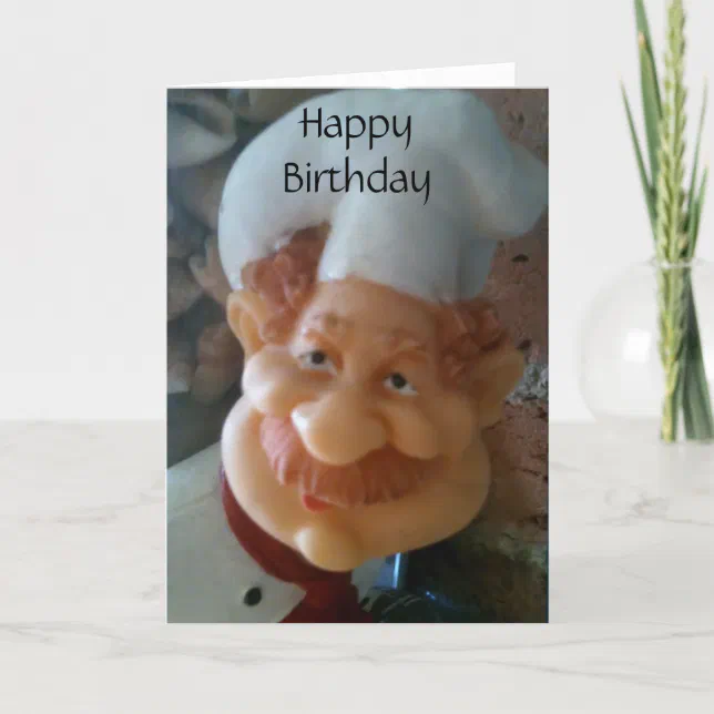 HAPPY BIRTHDAY TO MY "FAVORITE CHEF" CARD | Zazzle