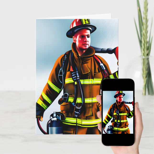 Happy Birthday to my Favorite Firefighter Card | Zazzle