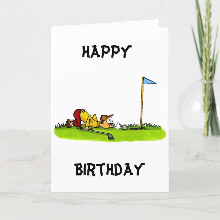 HAPPY BIRTHDAY TO MY **FAVORITE GOLFER** CARD | Zazzle