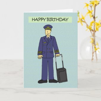 Happy Birthday to Pilot Card | Zazzle