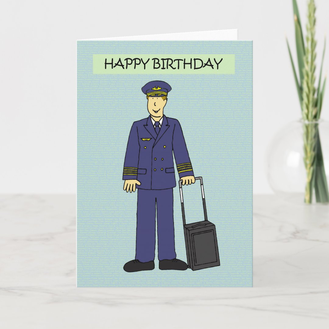 Happy Birthday to Pilot Card | Zazzle