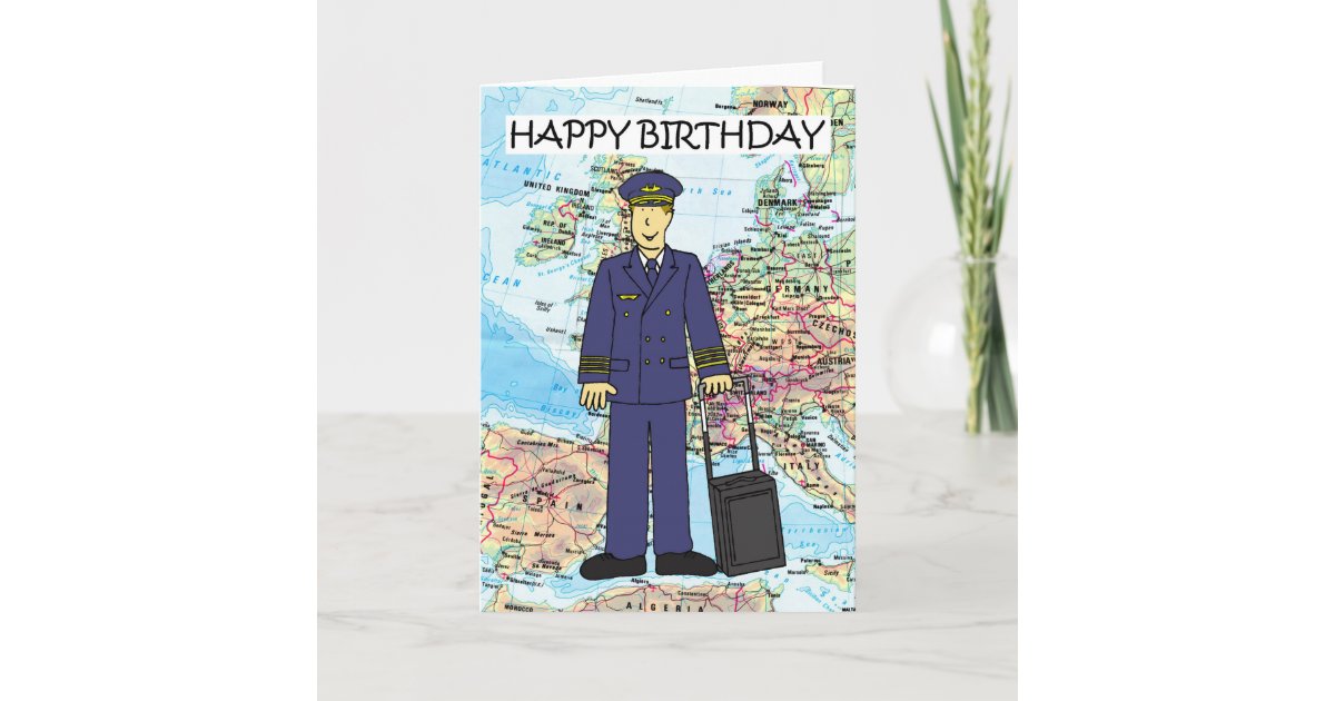 Happy Birthday to Pilot Card | Zazzle