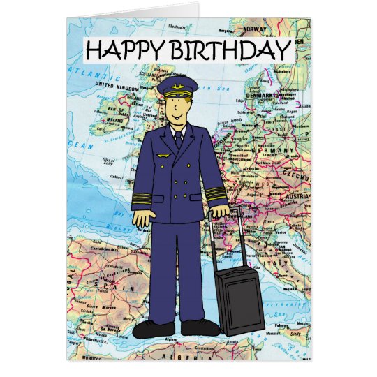 Happy Birthday to Pilot Card | Zazzle.com