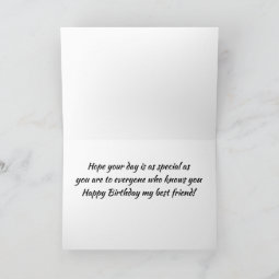 HAPPY BIRTHDAY TO **THE BEST FRIEND EVER!** CARD | Zazzle