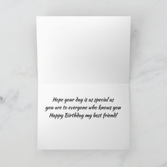 HAPPY BIRTHDAY TO **THE BEST FRIEND EVER!** CARD | Zazzle