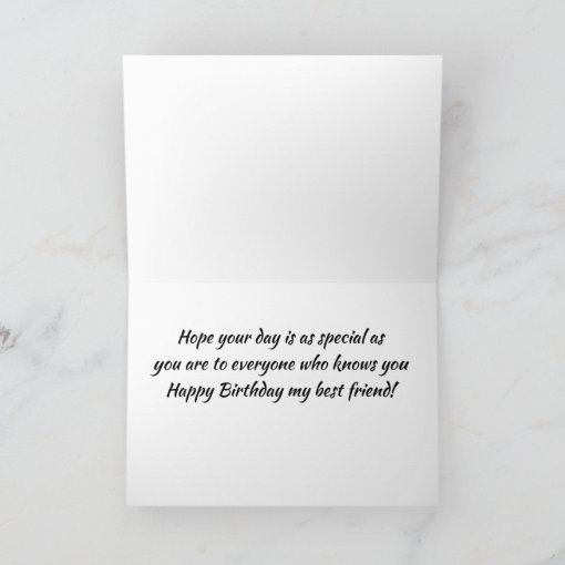 HAPPY BIRTHDAY TO **THE BEST FRIEND EVER!** CARD | Zazzle