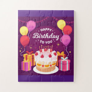 Happy Birthday Jigsaw Puzzles | Zazzle
