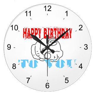 Happy Birthday Wall Clocks | Zazzle
