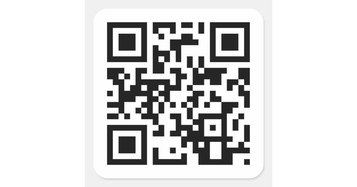 Happy Birthday To You QR Code Square Sticker | Zazzle