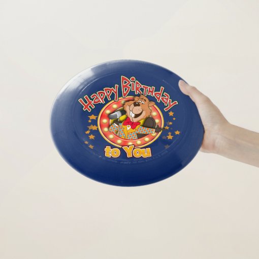 happy birthday to you Wham-O frisbee | Zazzle
