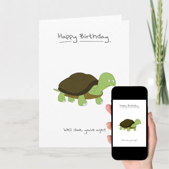 Happy Birthday — Tortoise Card | Zazzle