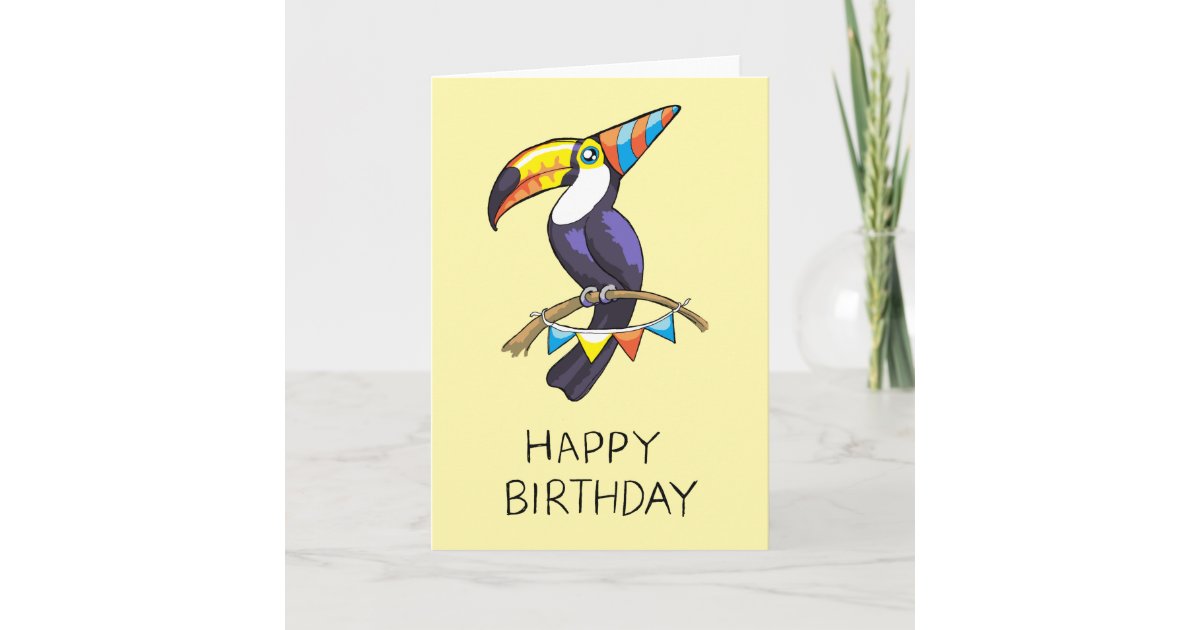 Happy Birthday Toucan Card | Zazzle