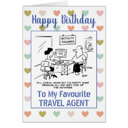 Happy Birthday Travel Agent | Zazzle
