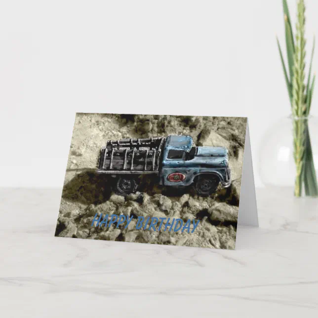 Happy Birthday Truck Card | Zazzle