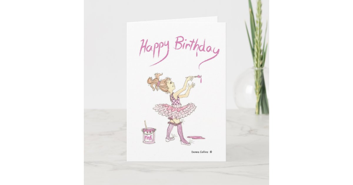 Happy Birthday Tutu Card | Zazzle