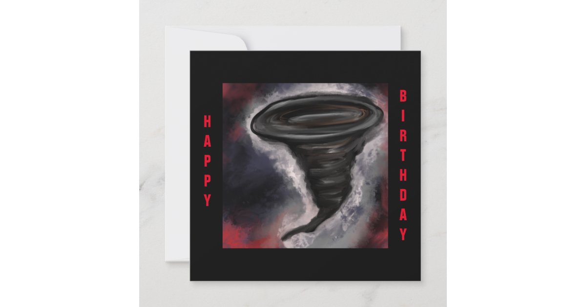 HAPPY BIRTHDAY TWISTER HOLIDAY CARD | Zazzle