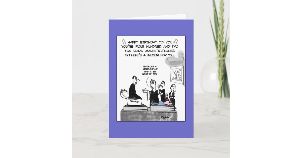 Happy birthday vampire card | Zazzle