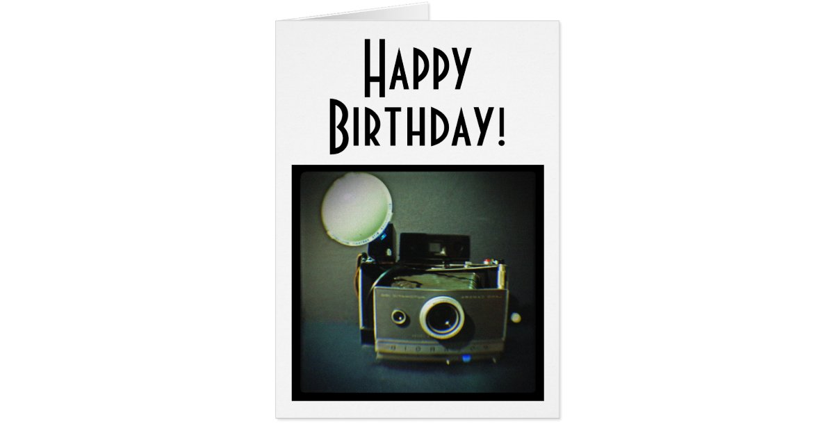 Happy Birthday Vintage Camera Card | Zazzle.com