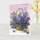Happy Birthday Violets Card | Zazzle