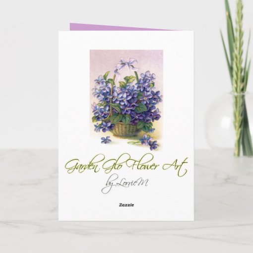 Happy Birthday Violets Card | Zazzle