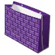 Happy Birthday White Script Name Royal Purple Large Gift Bag | Zazzle