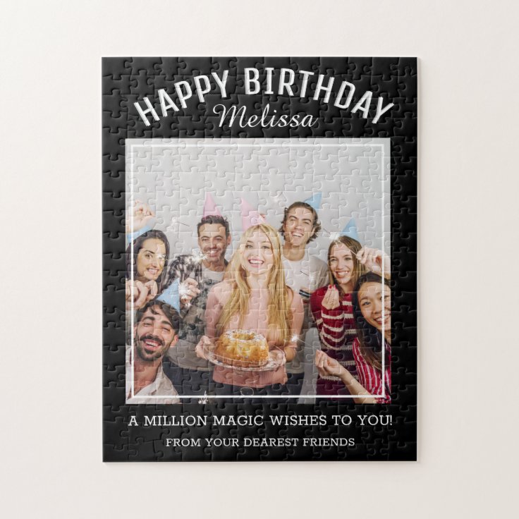Happy Birthday Wishes Photo Jigsaw Puzzle | Zazzle