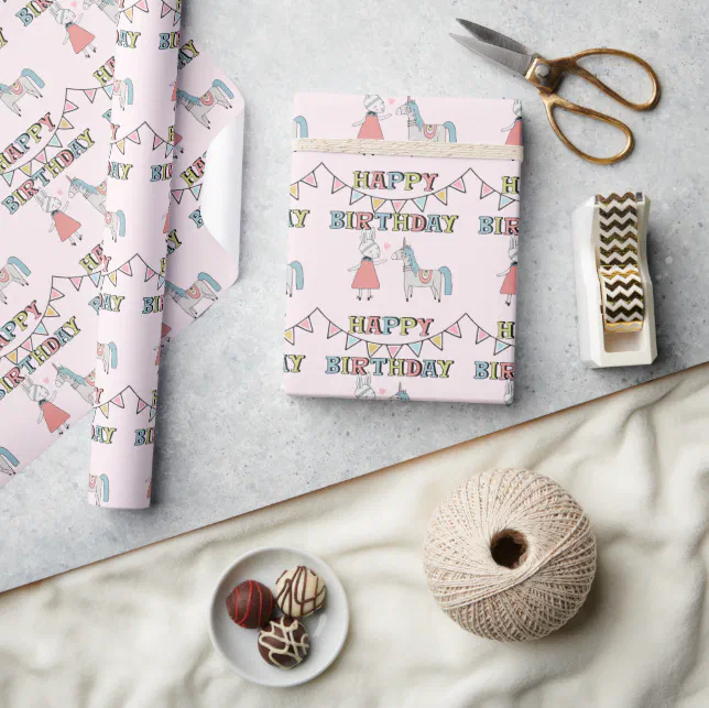 Happy Birthday Wrapping Paper | Zazzle