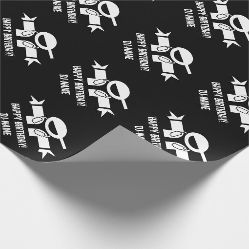 Happy Birthday wrapping paper | Deejay DJ Discjock | Zazzle