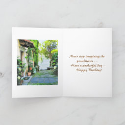 Happy Birthday -- yet more paths to explore Card | Zazzle