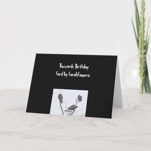 Happy Birthday You Old Buzzard Card | Zazzle