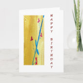 Happy Birthday Zen Flowers Card | Zazzle