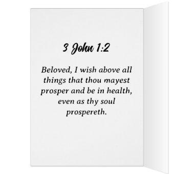 Happy Blessed KJV Bible Verse Birthday Card | Zazzle