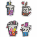 Happy Boba Tea Bubble Teas Bobas Kawaii Sticker | Zazzle