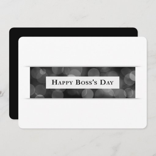 Happy Boss's Day (bokeh) Invitation | Zazzle