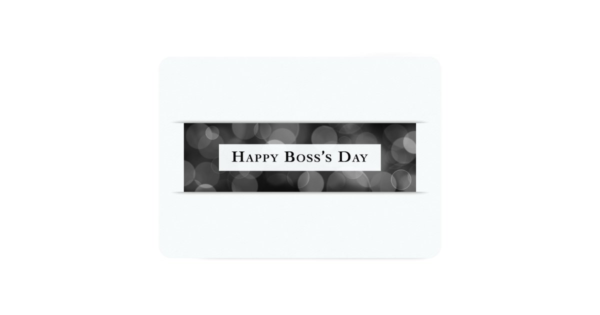 Happy Boss's Day (bokeh) Invitation | Zazzle.com