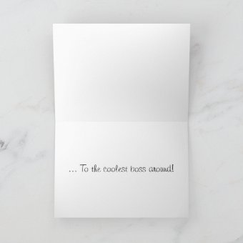 Happy Boss's Day - Cool Cat with Sunglasses Card | Zazzle