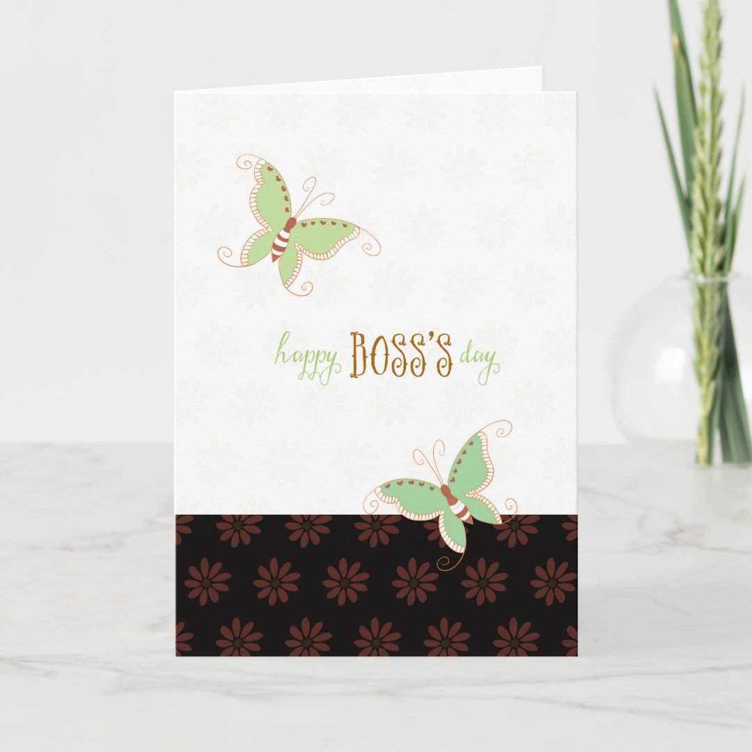 Happy Boss's Day for Female Boss Card | Zazzle