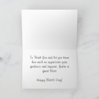Happy Boss's Day with pen nib calligraphy pen Card | Zazzle