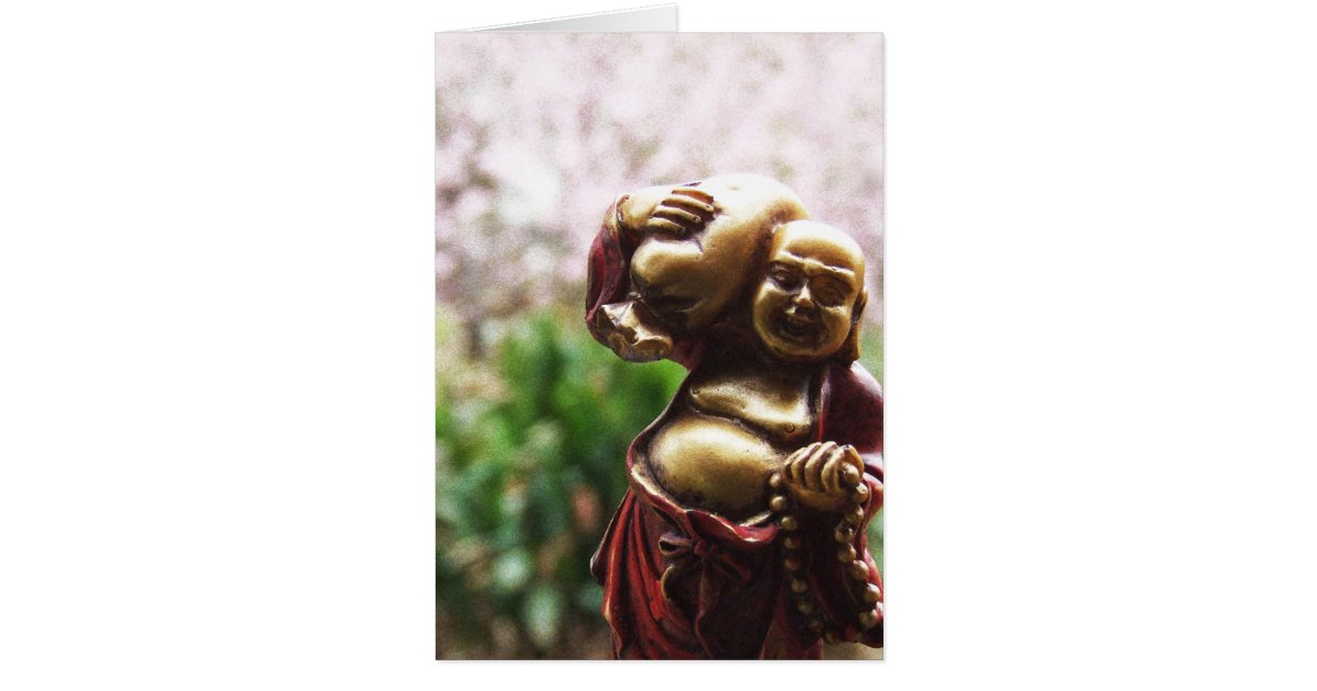 Happy Buddha Card | Zazzle