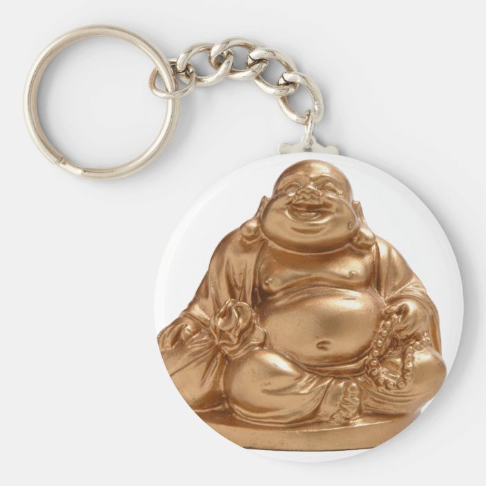 Happy Buddha Keychain | Zazzle.com