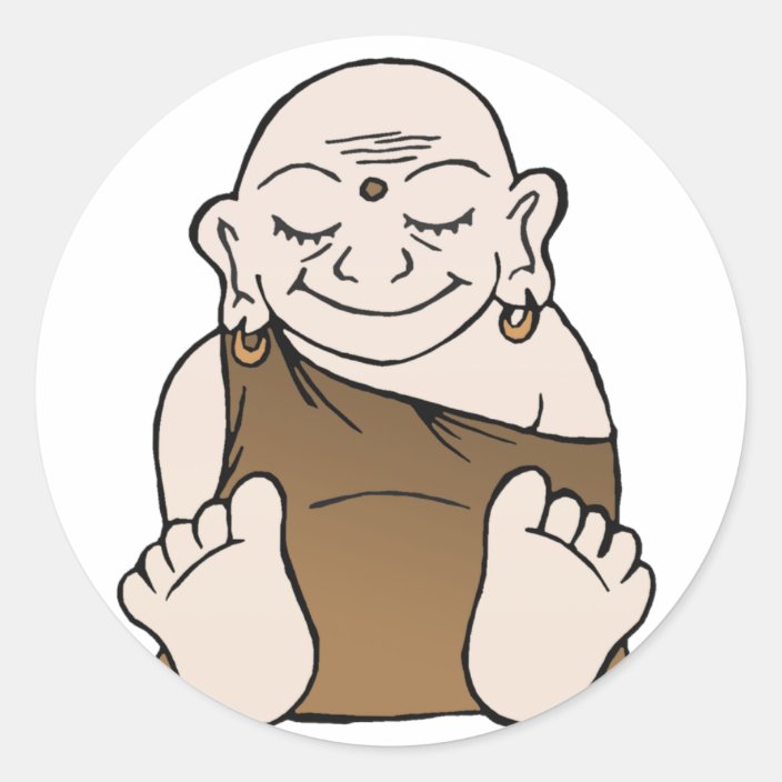 Happy Buddha Stickers | Zazzle.com