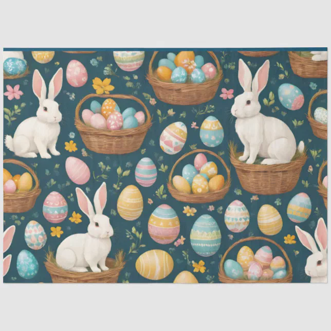 Happy Bunny Easter Modern Collection Tissue Paper | Zazzle