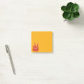 Happy Burning Fire Flame Character Post-it Notes | Zazzle