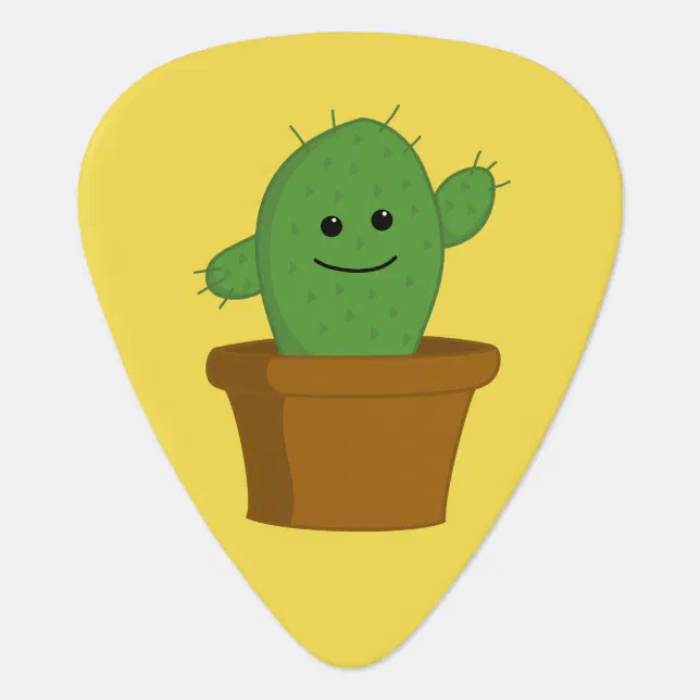 Happy Cactus Guitar Pick | Zazzle