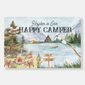 Happy Camper | Birthday Camping Welcome Foam Board | Zazzle
