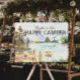Happy Camper | Birthday Camping Welcome Foam Board | Zazzle